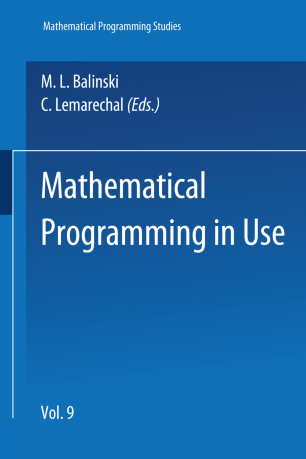 Mathematical Programming in Use | SpringerLink