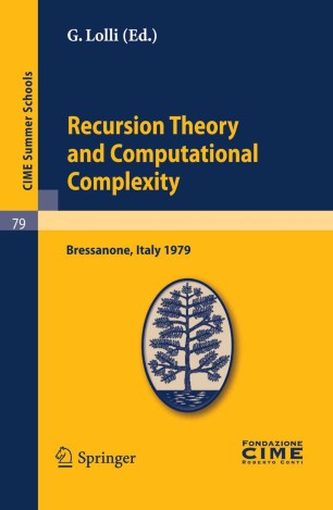 Recursion Theory and Computational Complexity | SpringerLink