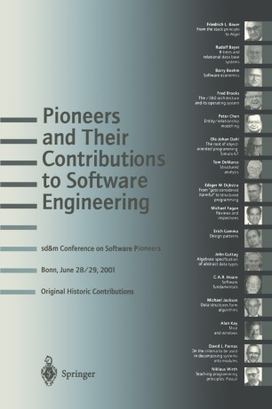 Pioneers and Their Contributions to Software Engineering | SpringerLink