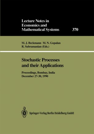 Stochastic Processes and their Applications | SpringerLink