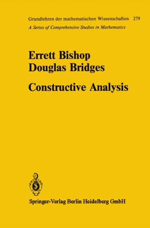 Constructive Analysis | SpringerLink