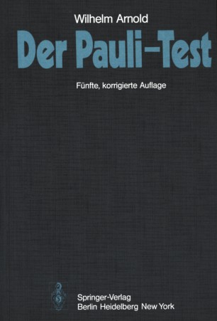Der Pauli-Test | SpringerLink