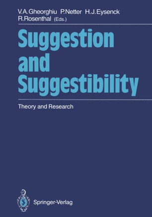 Suggestion and Suggestibility | SpringerLink