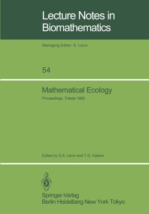 Mathematical Ecology | SpringerLink