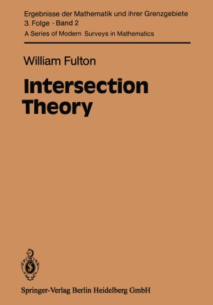 Intersection Theory | SpringerLink