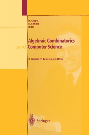 Algebraic Combinatorics and Computer Science | SpringerLink