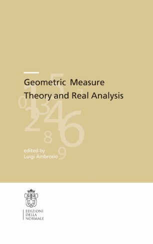 Geometric Measure Theory and Real Analysis | SpringerLink