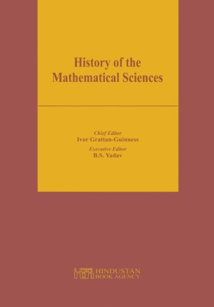 History of the Mathematical Sciences | SpringerLink