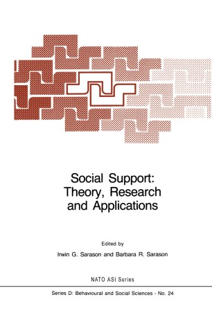 Social Support: Theory, Research and Applications | SpringerLink