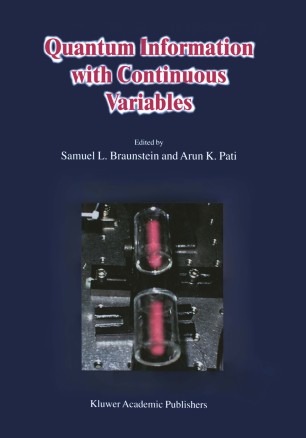 Quantum Information with Continuous Variables | SpringerLink