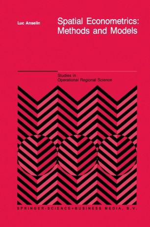 Spatial Econometrics: Methods and Models | SpringerLink