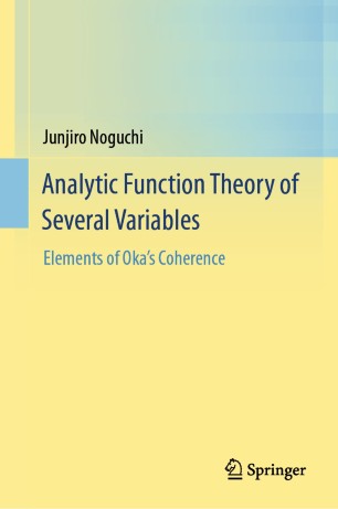Analytic Function Theory of Several Variables | SpringerLink