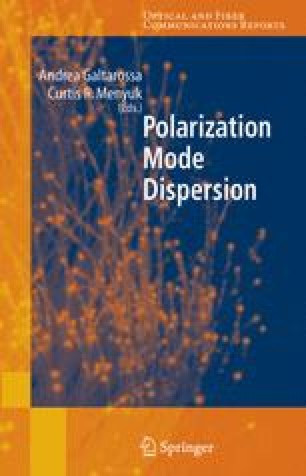 Introduction to polarization mode dispersion in optical systems | SpringerLink