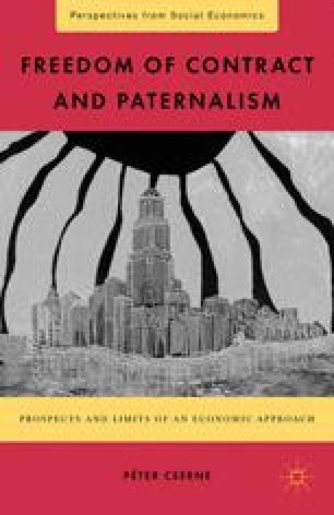 Paternalism in Economics: Redefinitions and the Behavioral Turn ...