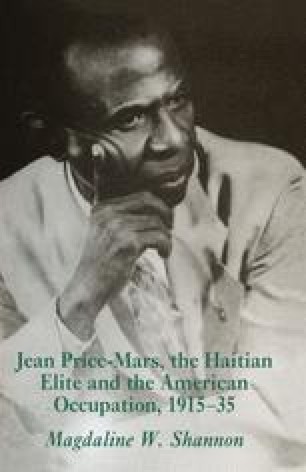 The Development of Jean Price-Mars’ Position Regarding the Problems of ...