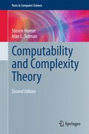 Introduction to Complexity Theory | SpringerLink