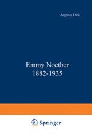 Emmy Noether | SpringerLink