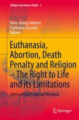 Religion and the Right to (Dispose of) Life: A Study of the Attitude of ...