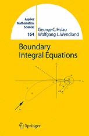Boundary Integral Equations | SpringerLink