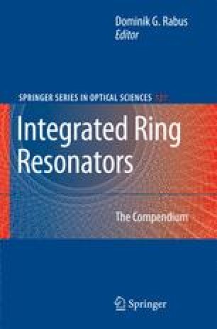 Ring Resonators: Theory and Modeling | SpringerLink