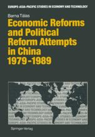 Two Key Issues of Chinese Economic Reform: Market Building and forms of ...