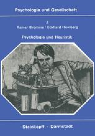 Das heuristische Grundproblem und der Begriff der Heuristik | SpringerLink