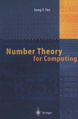 Applied Number Theory | SpringerLink