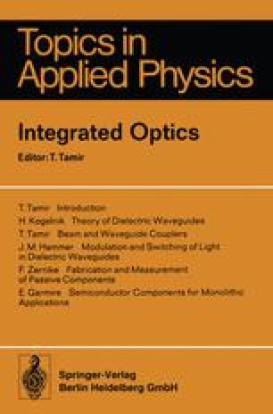Theory of Dielectric Waveguides | SpringerLink