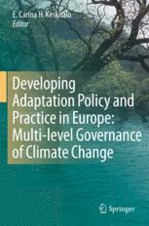 Adapting to Climate Change in Sweden: National Policy Development and ...