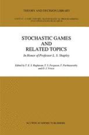 Stochastic Games — An Overview | SpringerLink