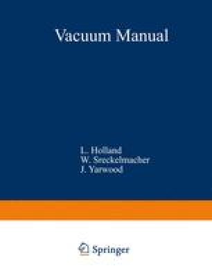 Recent Developments in Vacuum Science and Technology | SpringerLink