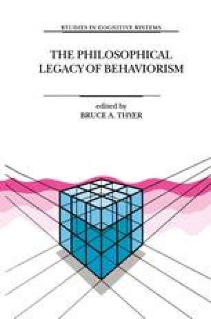 The Basic Principles of Behaviorism | SpringerLink
