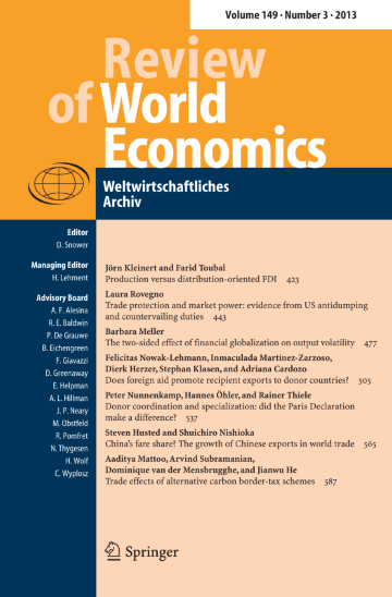 Review of World Economics | Volume 121, Issue 1