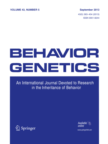 Behavior Genetics | Volumes and issues