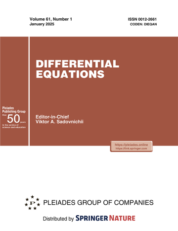 Differential Equations | Volumes and issues