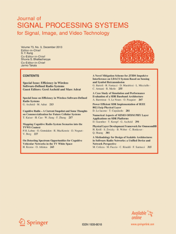 Journal of Signal Processing Systems | Volume 95, Issue 7