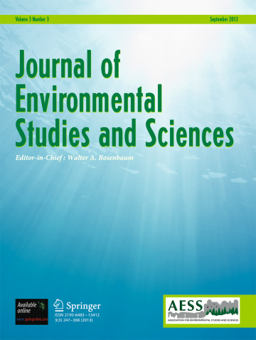 Journal of Environmental Studies and Sciences | Volume 13, Issue 3