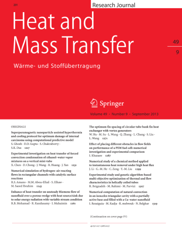Heat and Mass Transfer | Volume 56, Issue 3