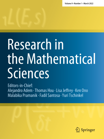 Research in the Mathematical Sciences | Home