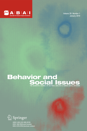 Behavior and Social Issues | Volume 32, Issue 1