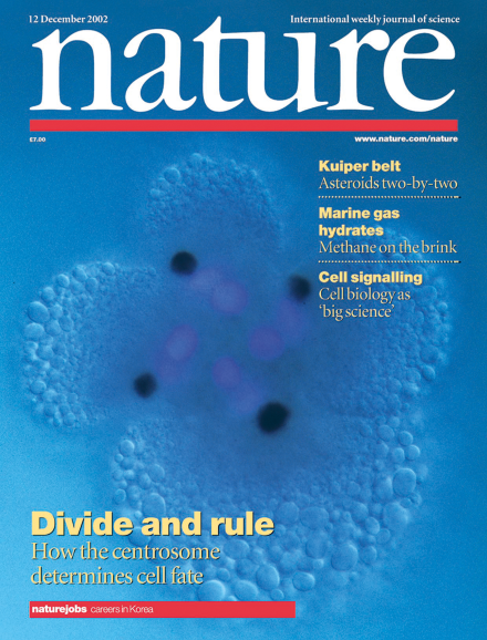 Volume 420 Issue 6916, 12 December 2002