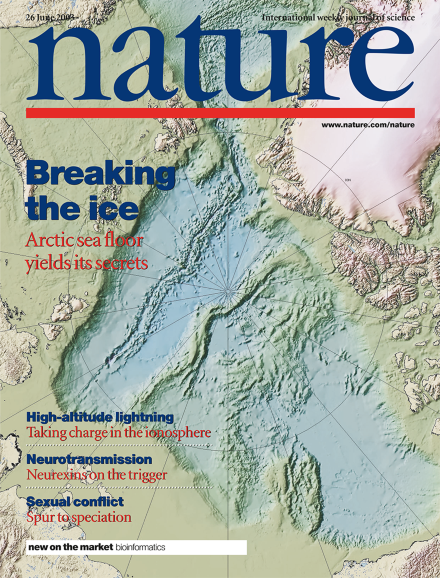 Volume 423 Issue 6943, 26 June 2003