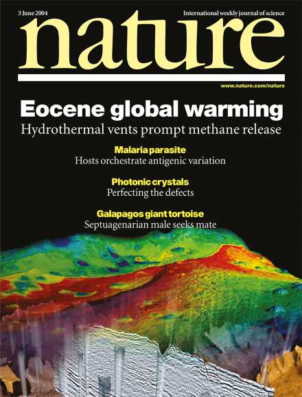 Volume 429 Issue 6991, 3 June 2004