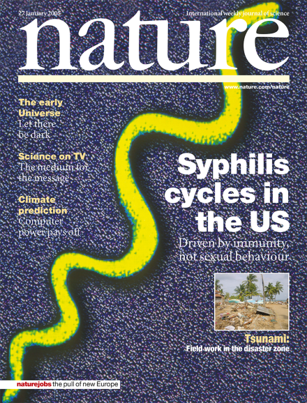 Volume 433 Issue 7024 27 January 2005 
