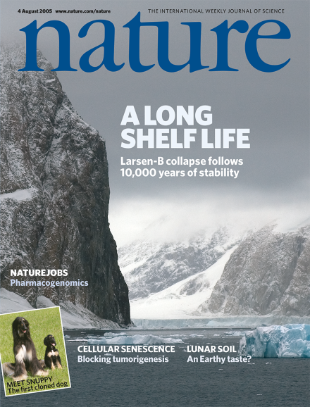 Volume 436 Issue 7051, 4 August 2005