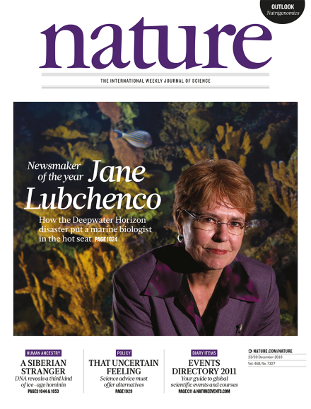 Volume 468 Issue 7327 23 December 2010