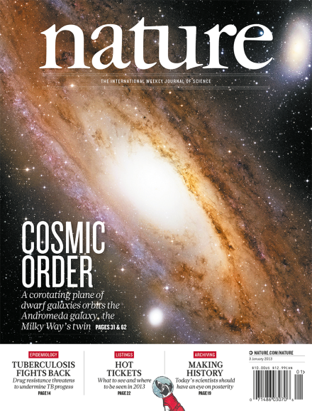 Volume 493 Issue 7430, 3 January 2013