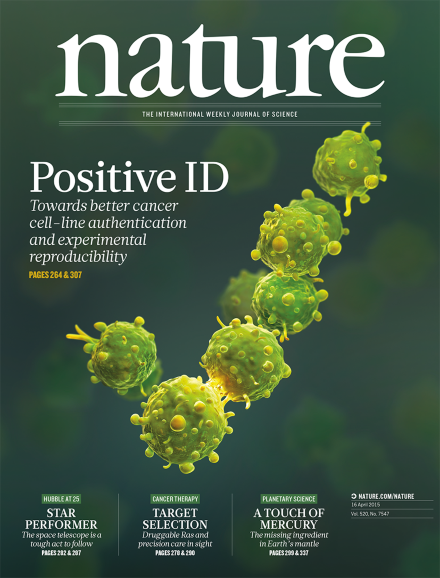 Volume 520 Issue 7547, 16 April 2015