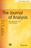 The Journal of Analysis | Volumes and issues