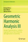 Geometric Harmonic Analysis III: Integral Representations, Calderón-Zygmund Theory, Fatou ...
